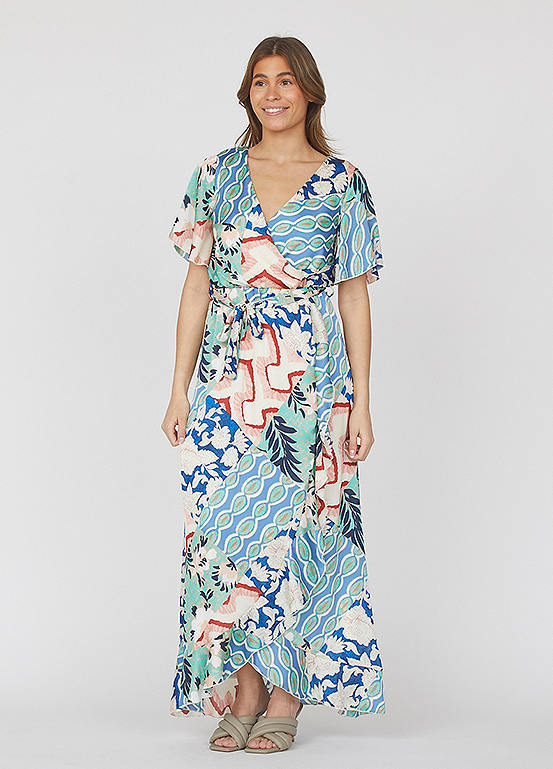Sisters Point Long Feminine Floral Printed Dress | Kaleidoscope