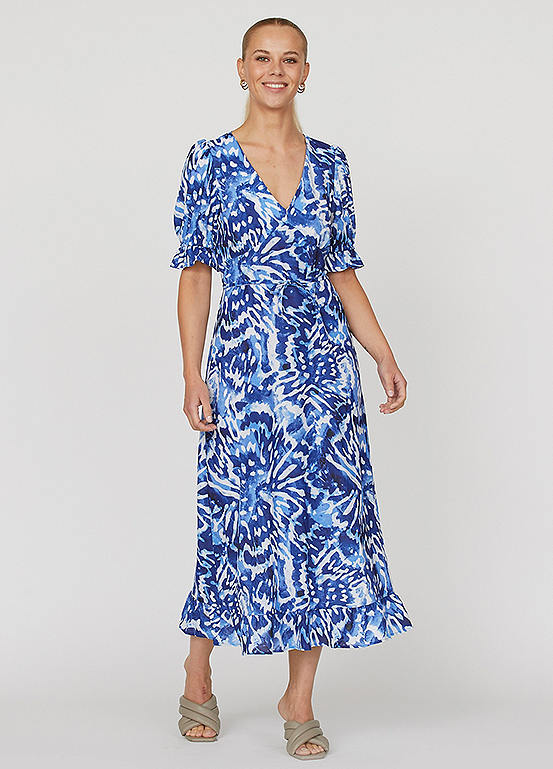 Sisters Point Long Feminine Graphic Print Dress | Kaleidoscope