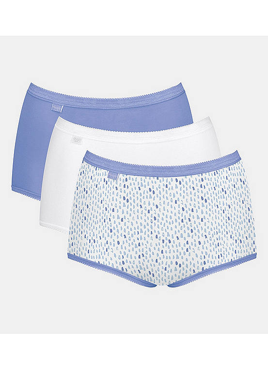 Sloggi Pack of 3 Maxi Basic Briefs | Kaleidoscope