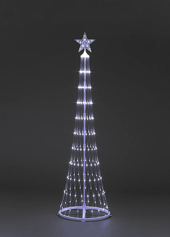 Snowtime 6ft - 8ft Micro Dot Cone Christmas Tree with LEDs | Kaleidoscope