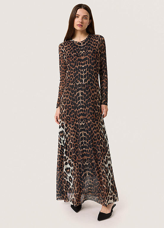 Soaked in Luxury Varine Long Sleeves Jersey Maxi Dress | Kaleidoscope