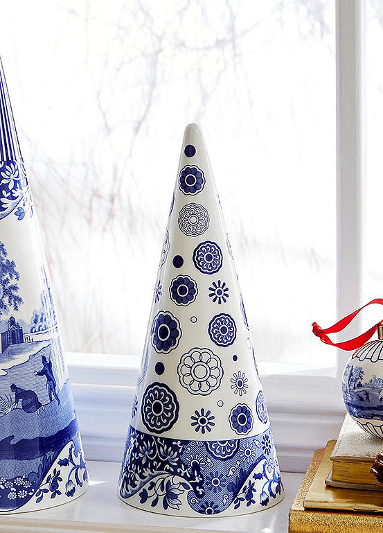 Spode Blue Italian Tree 10 inch Ornament Topiary | Kaleidoscope