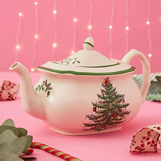 Spode Christmas Tree Porcelain Tea Pot | Kaleidoscope