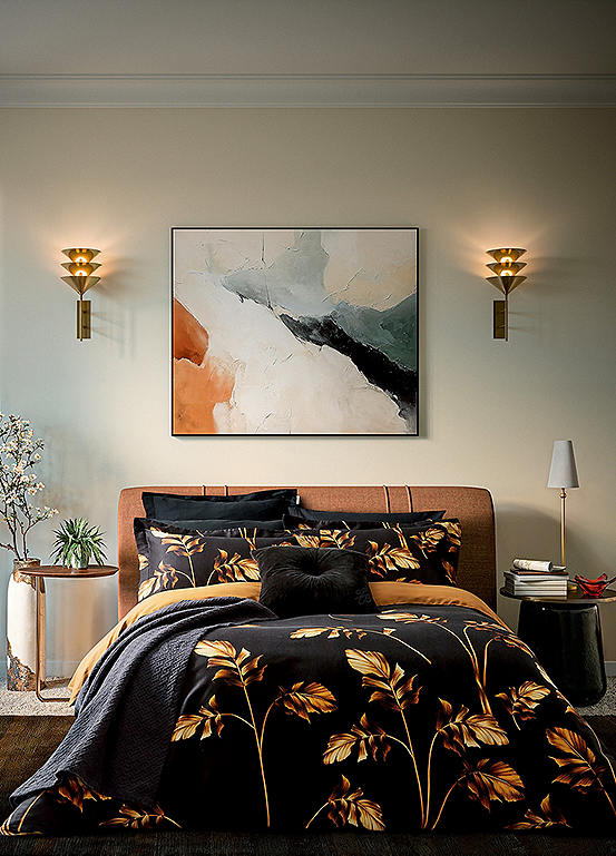 Ted Baker Gilded Floral 200 Thread Count 100% Cotton Duvet Cover Set | Kaleidoscope