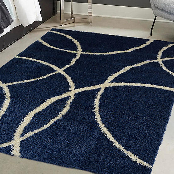 The Homemaker Rugs Collection Snug Shaggy Curve Rug | Kaleidoscope