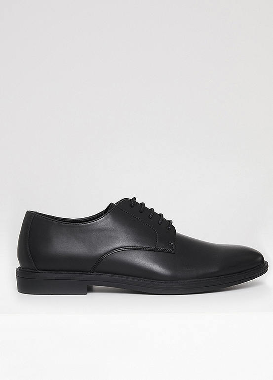 Threadbare Black Lace Up Smart Shoes | Kaleidoscope