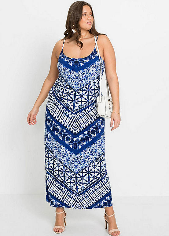 Tile Print Maxi Dress by bonprix | Kaleidoscope