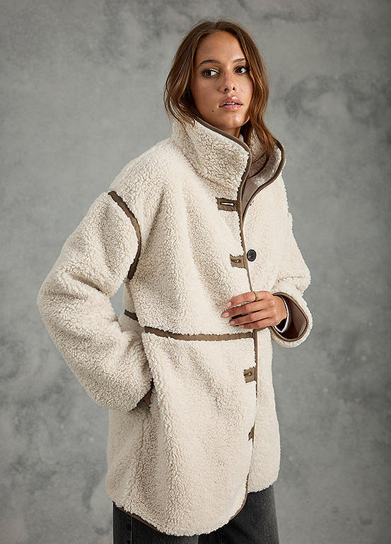 Together Cream Borg Coat | Kaleidoscope