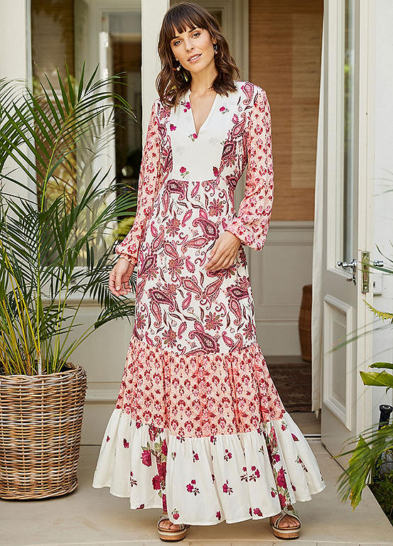 Together Mix Print Maxi Dress | Kaleidoscope