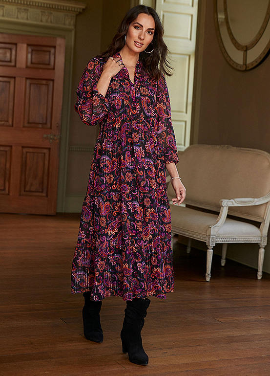 Together Paisley Print Midi Dress | Kaleidoscope