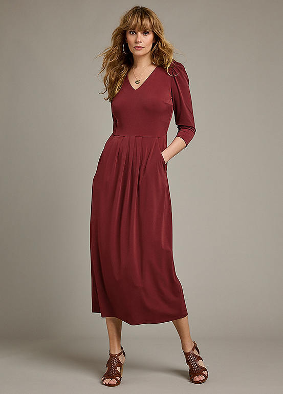 Together Terracotta Jersey Pocket Dress | Kaleidoscope