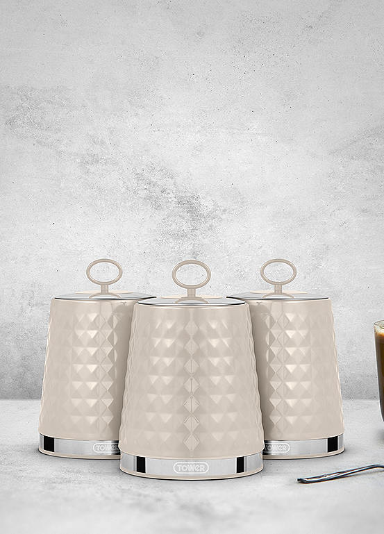 Tower Solitaire Set of 3 Canisters | Kaleidoscope