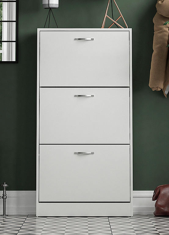 Vida Designs 3 Drawer Shoe Cabinet | Kaleidoscope