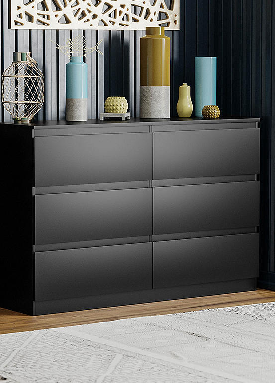 Vida Designs Denver 6 Drawer Chest | Kaleidoscope