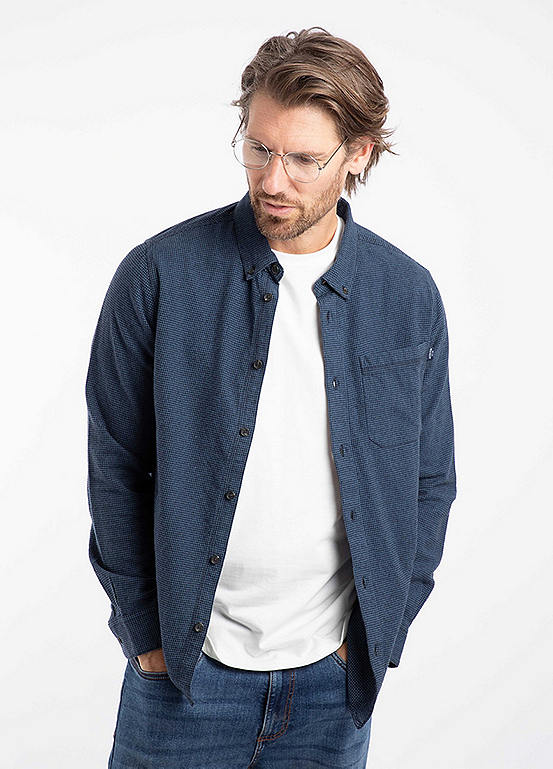 Weird Fish Baskerville Houndstooth Flannel Shirt | Kaleidoscope