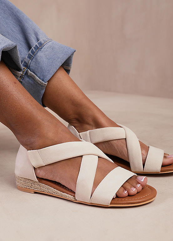 Where’s That From Hummingbird Extra Wide Fit Low Wedge Sandals with ...