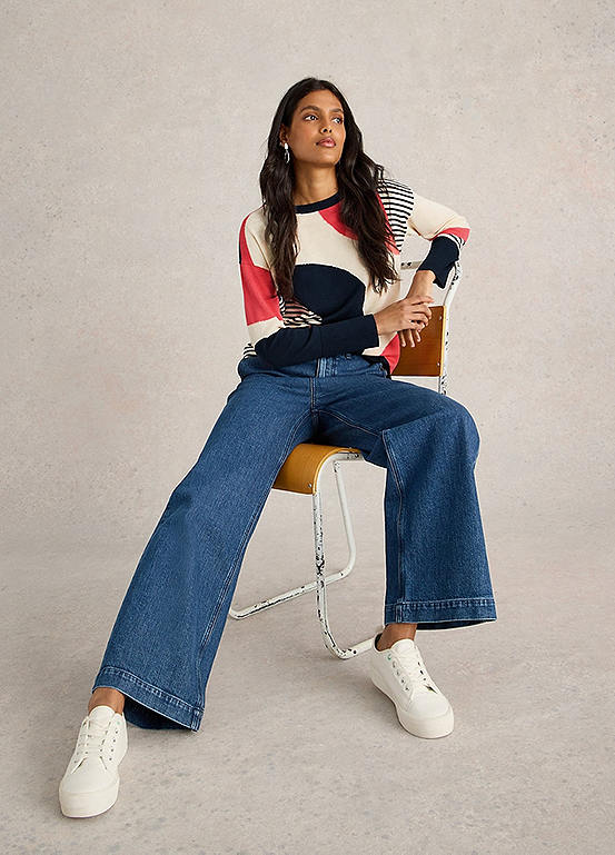 White Stuff Abstract Jumper | Kaleidoscope