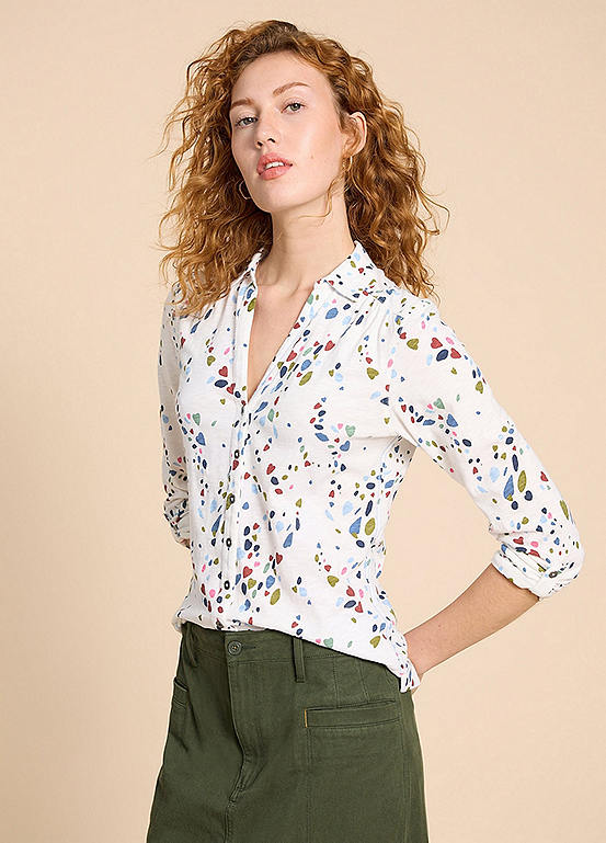 White Stuff Annie Jersey Shirt | Kaleidoscope