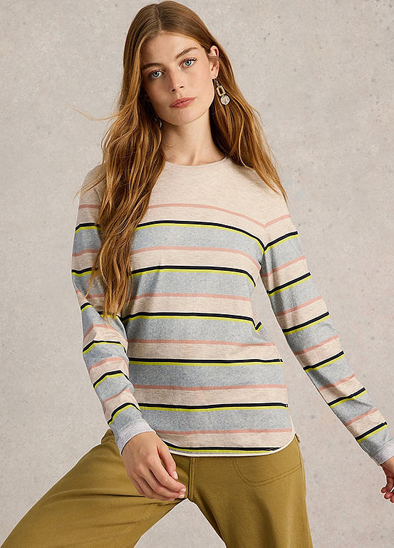 White Stuff Clara Crew Neck T-Shirt | Kaleidoscope