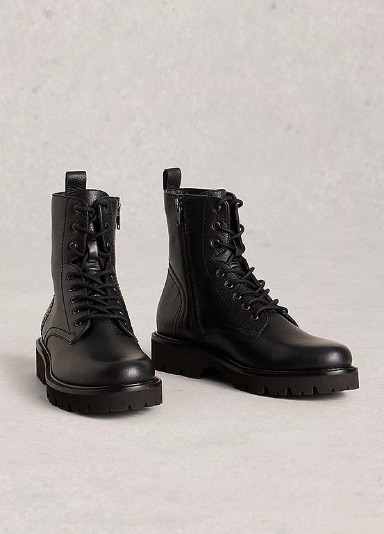 White Stuff Darcey Lace-Up Boots | Kaleidoscope