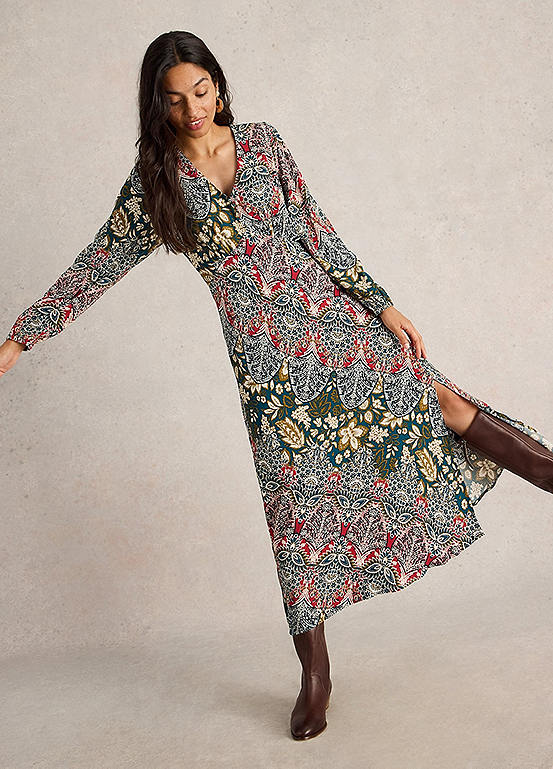 White Stuff Hope Bias Cut Dress | Kaleidoscope