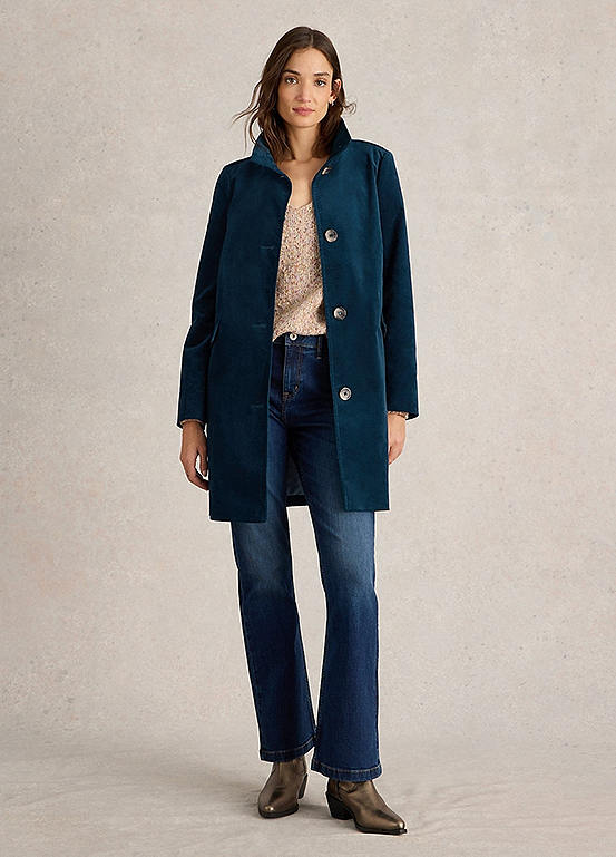 White Stuff Karla Velvet Coat | Kaleidoscope