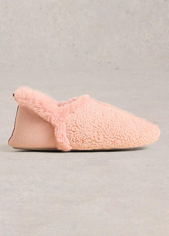 White Stuff Light Pink Reya Closed Back Slippers | Kaleidoscope