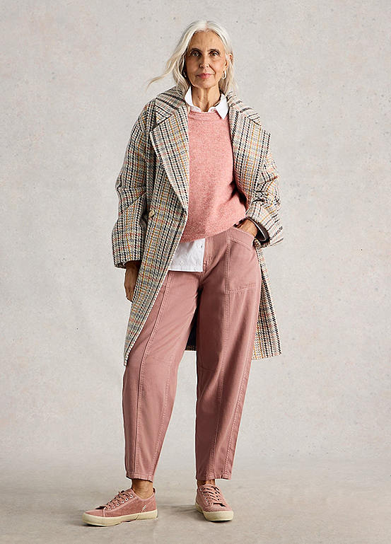 White Stuff Robyn Check Wool Blend Coat | Kaleidoscope