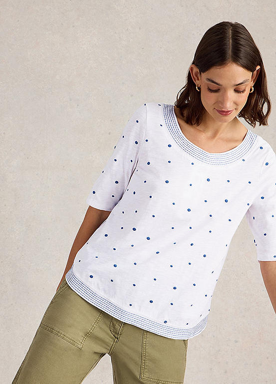 White Stuff Weaver Embroidered Top | Kaleidoscope