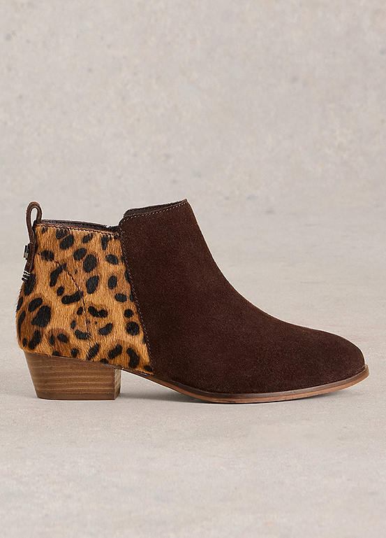 White Stuff Willow Brown Suede Pony Ankle Boots | Kaleidoscope