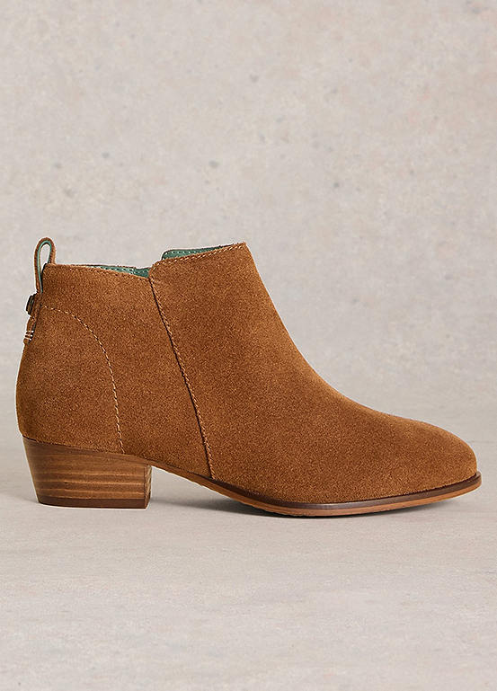 White Stuff Willow Tan Suede Ankle Boots | Kaleidoscope