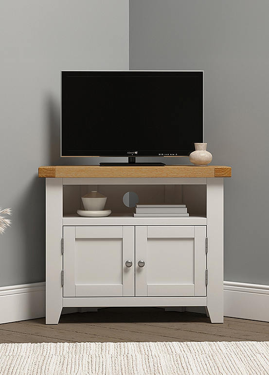 Windsor Ready Assembled Corner TV Unit | Kaleidoscope