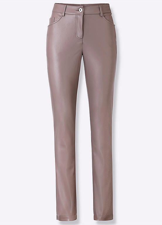 Witt Faux Leather Cropped Trousers | Kaleidoscope