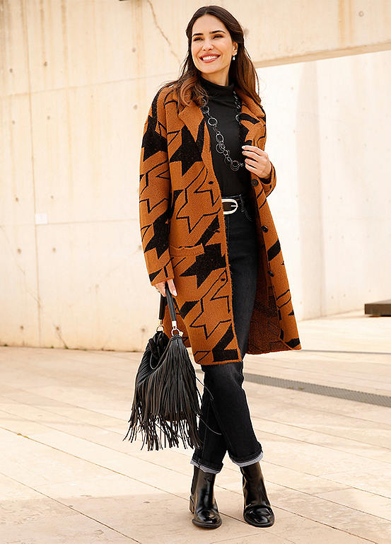 Witt Knitted Long Coat | Kaleidoscope