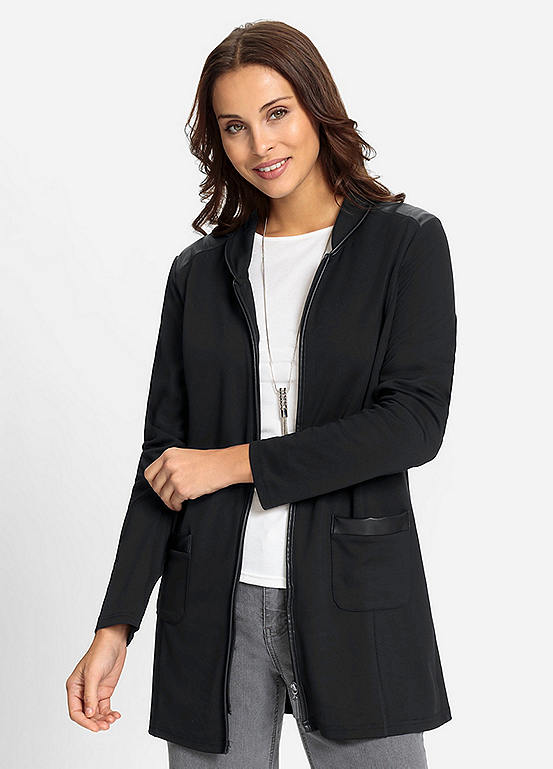 Witt Long Jersey Zip Jacket | Kaleidoscope