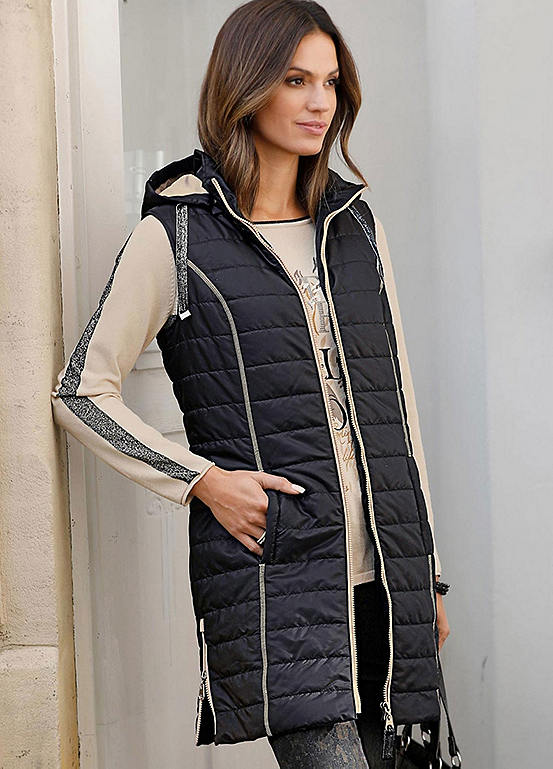 Witt Long Padded Gilet | Kaleidoscope