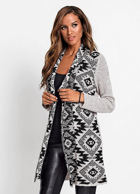 Witt Long Print Cardigan | Kaleidoscope