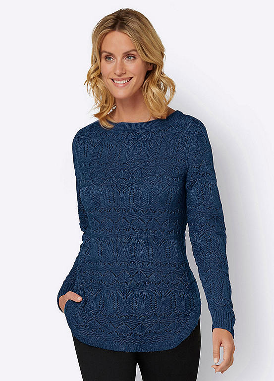 Witt Long Sleeve Ajour Jumper | Kaleidoscope