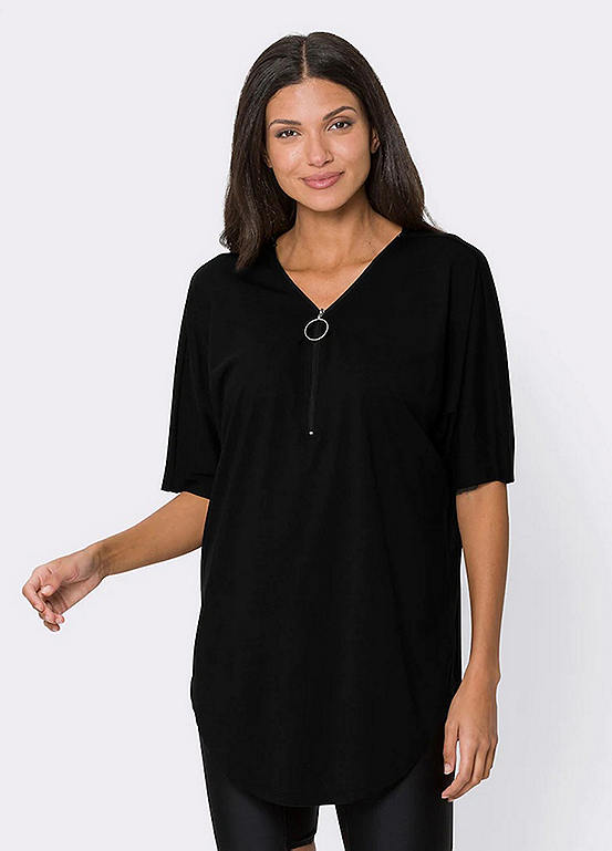 Witt Long Zip Top | Kaleidoscope