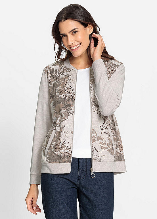 Witt Printed Jersey Jacket | Kaleidoscope
