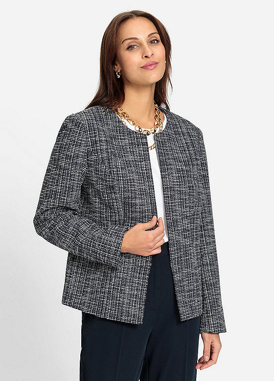 Witt Round Neck Boucle Jacket | Kaleidoscope