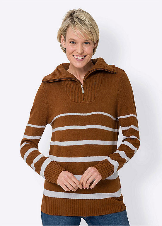 Witt Stripe Troyer Sweater | Kaleidoscope