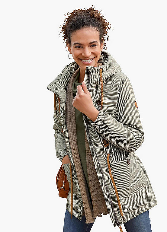 Witt Striped Padded Jacket | Kaleidoscope