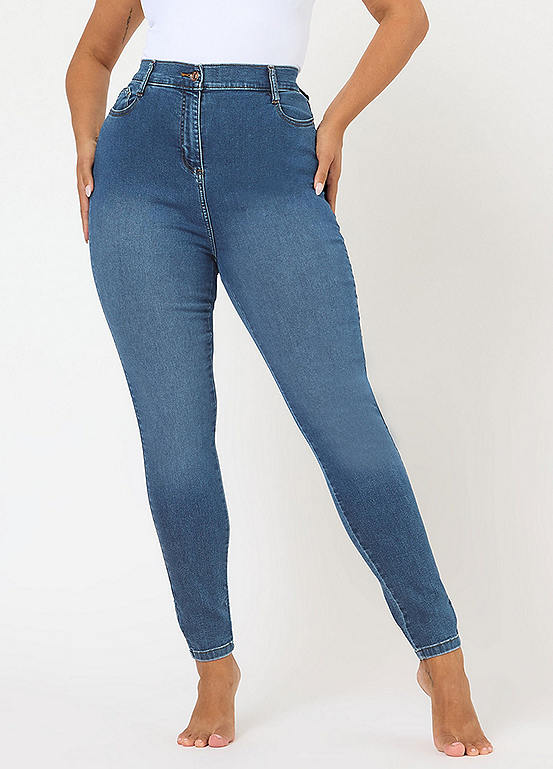 Yours Curve Skinny Stretch Ava Jeans | Kaleidoscope