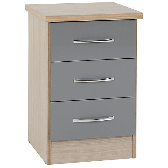 Zenith 3 Drawer Bedside Cabinet | Kaleidoscope
