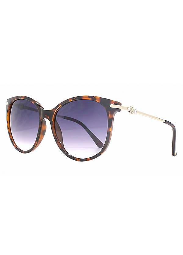 Lipsy Plastic Round Sunglasses with Metal Diamante