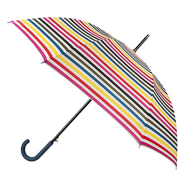 Totes ECO BRELLA Auto Open Walker UV Stripe Print Umbrella