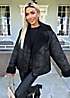 AX Paris Black Faux Shearling Coat | Kaleidoscope