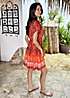 AX Paris Orange Boho Border Print Wrap Top Tiered Mini Dress | Kaleidoscope