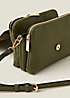 Accessorize Double Zip Crossbody Bag | Kaleidoscope